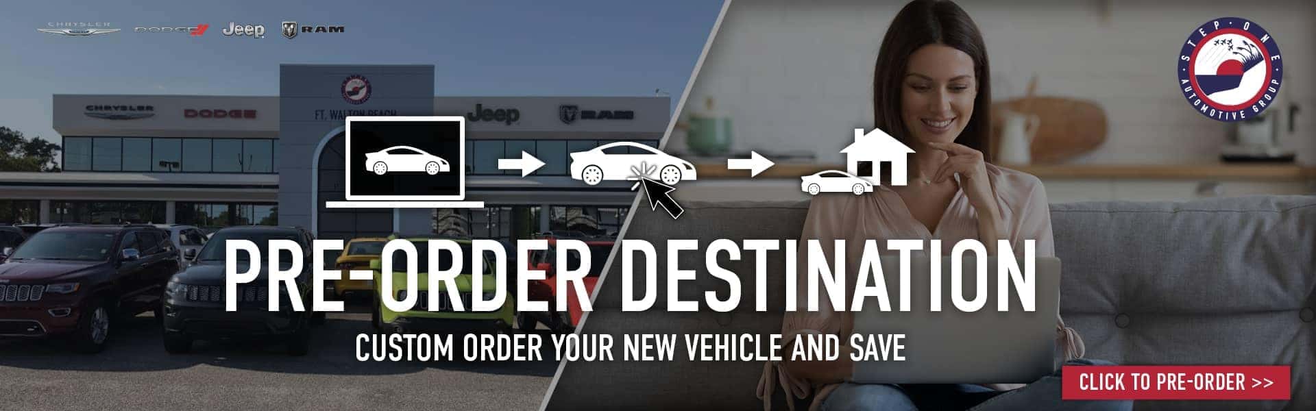 Pre-Order Destination | Chrysler Dodge Jeep® Ram Ft. Walton