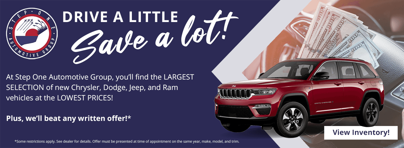 Drive a Little, Save a Lot | Chrysler Dodge Jeep Ram® Fiat Crestview