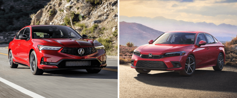 Compare the Acura Integra vs Honda Civic in Chamblee, GA