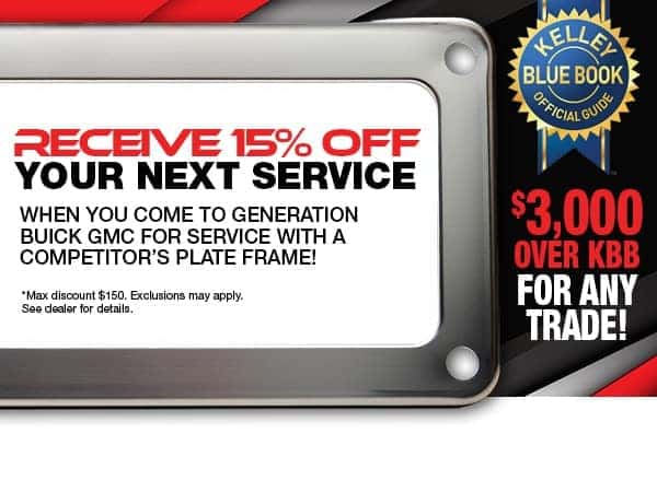 Auto Service & Parts Specials | Generation Buick GMC