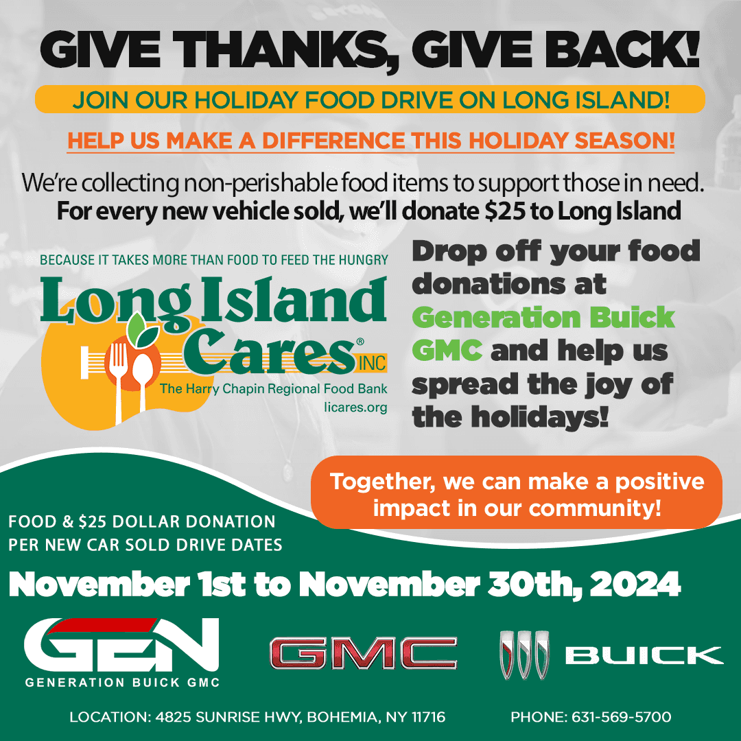 Generation Buick GMC Launches November Food Drive to Support Long ...