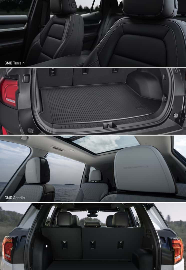 GMC Terrain vs. Acadia: Size, Power & Specs Compared