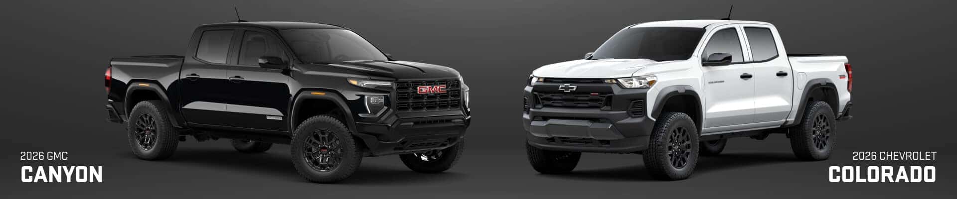 2026 GMC Canyon Vs. Chevrolet Colorado Truck Comparison