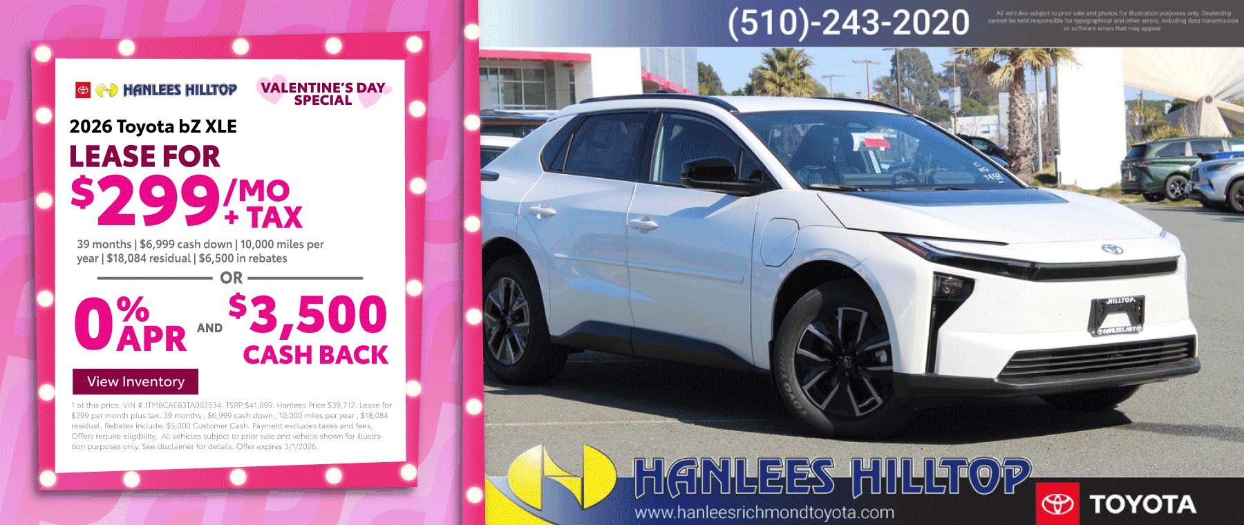 New Toyota and Used Car Dealer Serving Richmond | Hanlees Hilltop Toyota