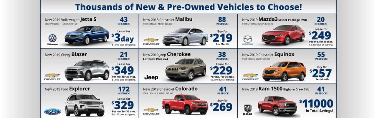 Hawk Auto | CDJR, Chevy, Ford, Mazda, Subaru, and VW Dealers