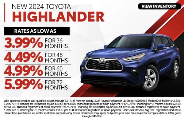 Dealer Specials | Heyward Allen Toyota