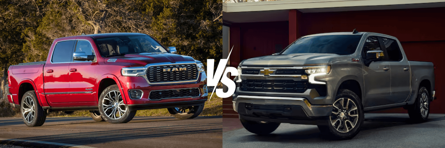 Compare the 2025 RAM 1500 vs. 2025 Chevrolet Silverado 1500
