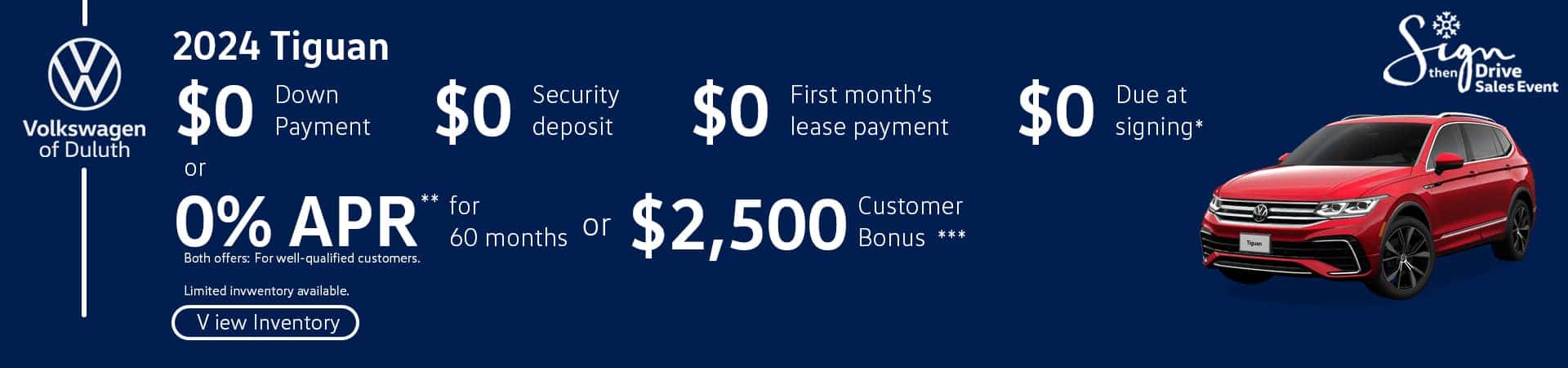 Current New Volkswagen Specials Offers | Volkswagen of Duluth