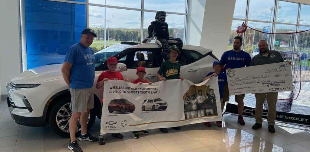 Wheelers Chevrolet and Chevy Youth Baseball Support Merrill Baseball ...